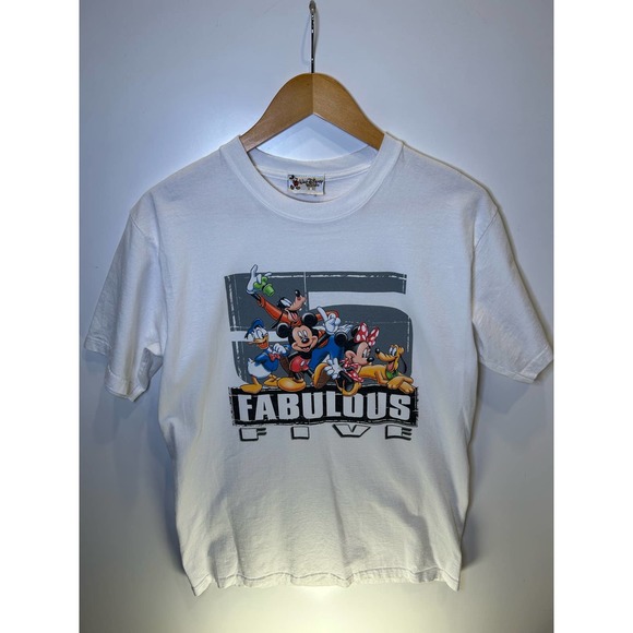 Disney | Shirts | Vintage Mickey Fablous Five Graphic Tee | Poshmark
